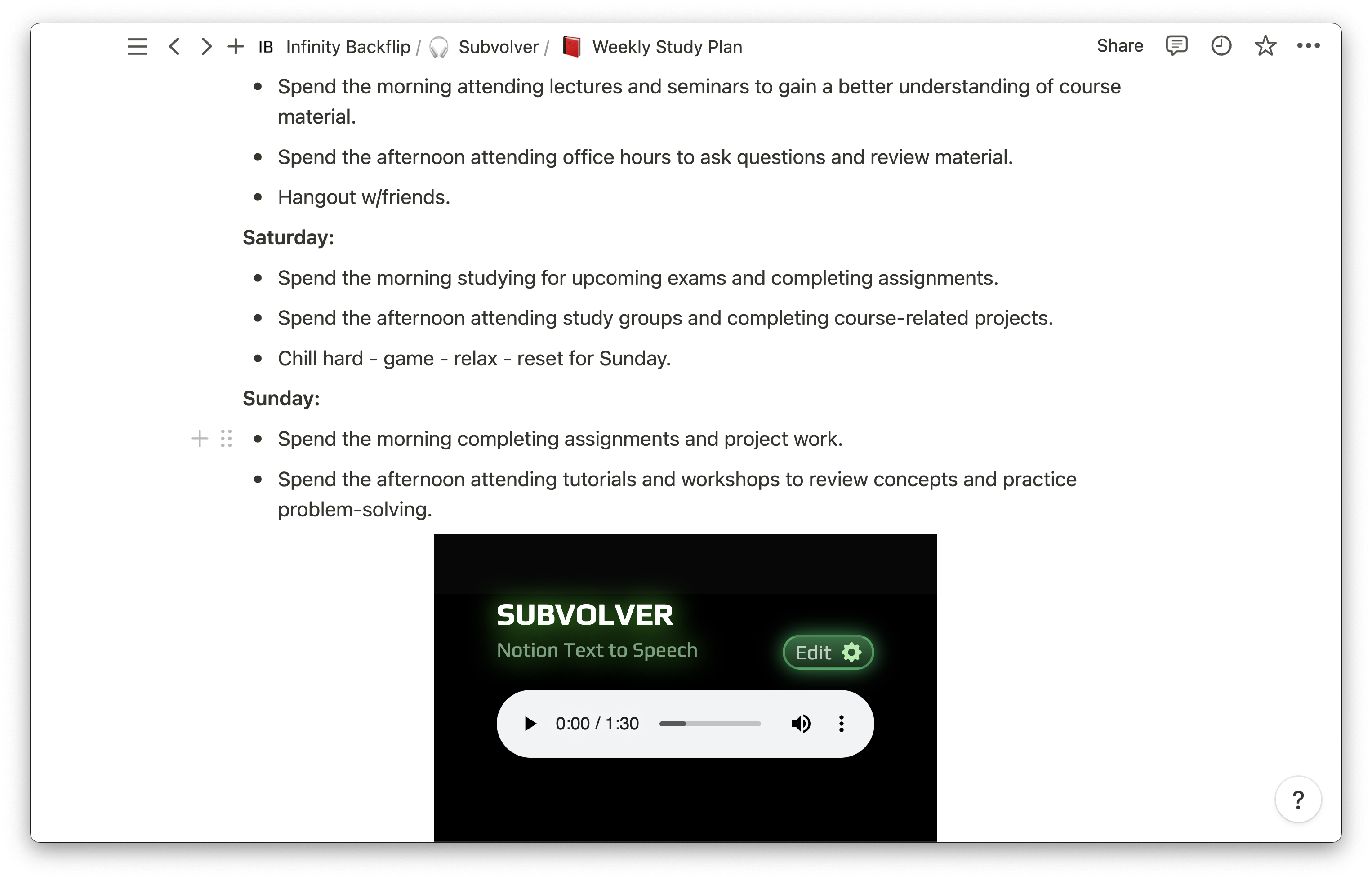Introducing Subvolver Notion Text To Speech 